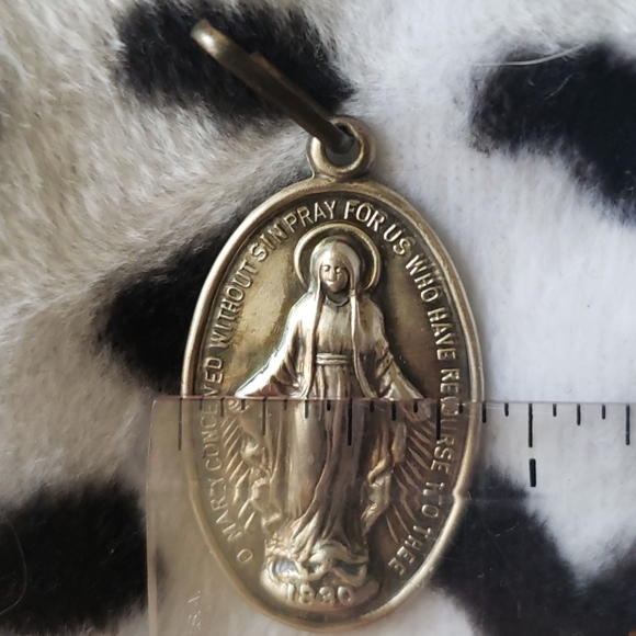 Jewelry | Sterling Silver Catholic Pendant Charm Mother Mary | Poshmark
